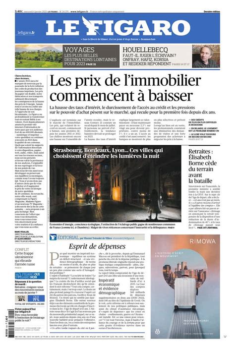Le Figaro édition numérique du 4 janvier 2023