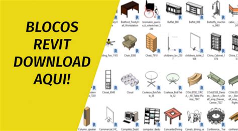 Bloco Revit download famílias Revit DF PROJETOS ARQUITETURA