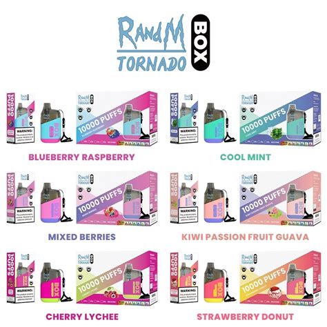 Disposable Vape Fumot Randm Tornado Box 10000 Puff Ecigarette RGB Light