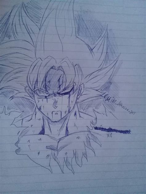 Dibujo de Goku Ultra instinto DRAGON BALL ESPAÑOL Amino