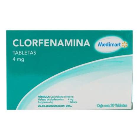 Clorfenamina Medimart Mg Tabletas Walmart