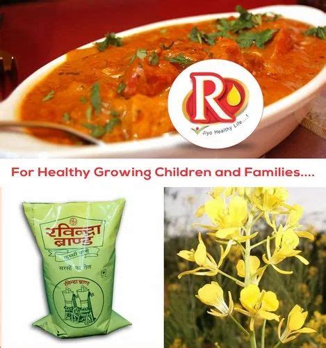 L Ravindra Brand Kachi Ghani Mustard Oil Packaging Size Litre At