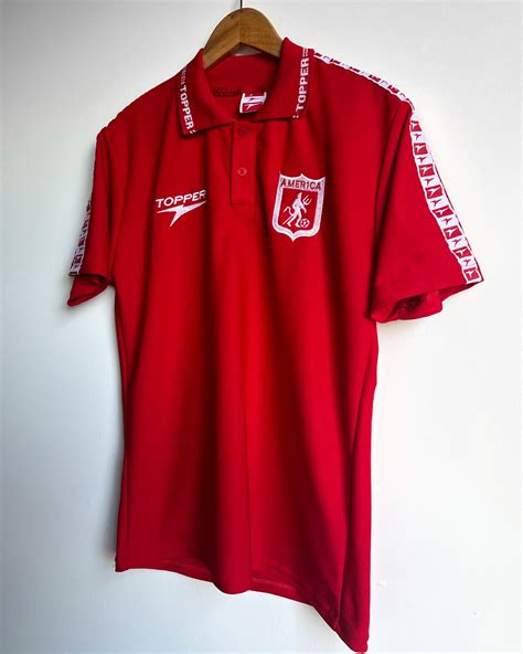 Camiseta retro TOPPER América de Cali 1997 Diablo Gráfico