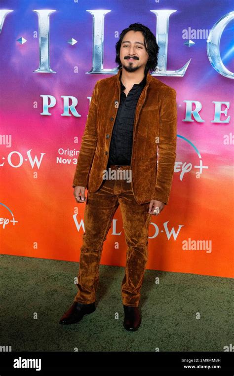 Tony Revolori Poses At The Premiere Of The Disney Series Willow At The Regency Village