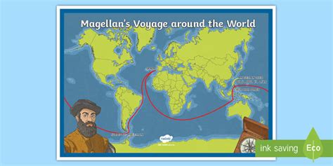 Ferdinand Magellan Explorer Map Hecho Por Educadores