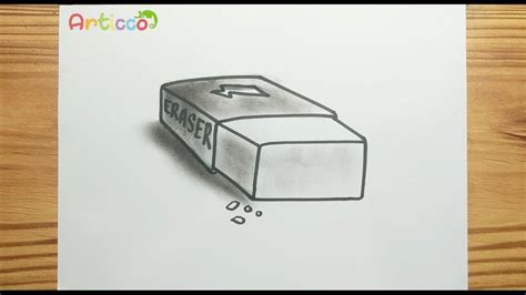 HOW TO DRAWING EASY REALISTIC ERASER YouTube