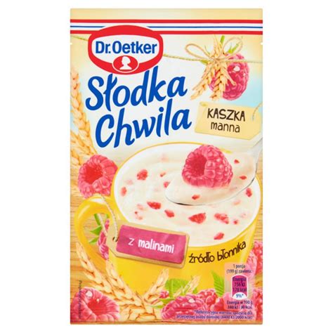 KASZKA MANNA SŁODKA CHWILA Z MALINAMI 49G DR OETKER