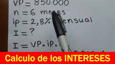 Ejercicio De Interes Simple Como Calcular Los Intereses YouTube