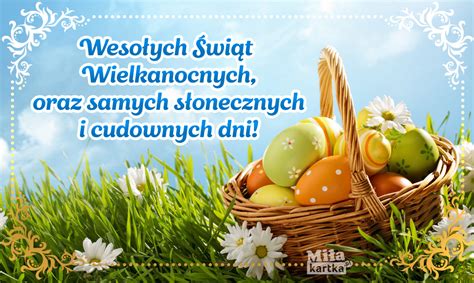 Wesołych Świąt Wielkanocnych Wielkanoc E kartki z życzeniami na
