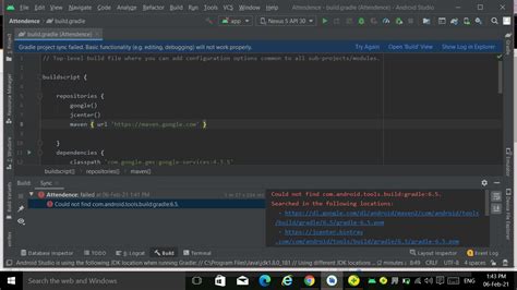 Could Not Find Android Tools Build Gradle 6 5 Add Google Maven