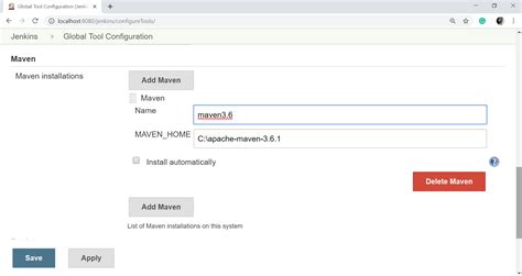 Jenkins Maven Setup Javatpoint