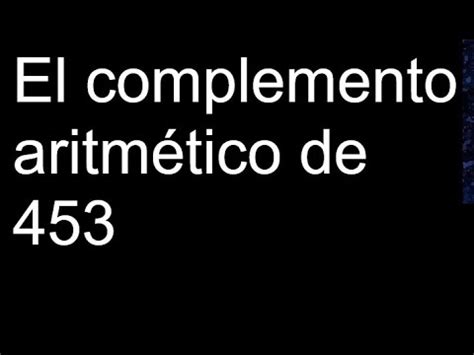 El Complemento Aritm Tico De Youtube