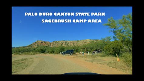 PALO DURO CANYON STATE PARK TEXAS SAGEBRUSH CAMP AREA YouTube
