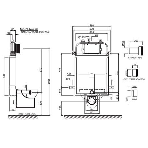 Jaquar Flushing Systems Slim Concealed Cistern Slim Concealed Cistern