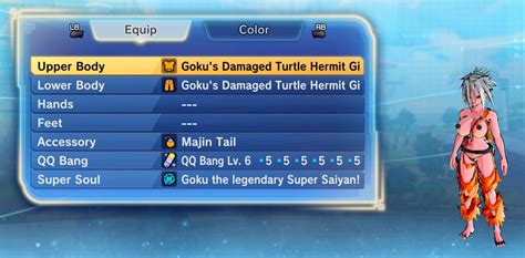 Gokus Damaged Gi Skimpy For HUF CaC Xenoverse Mods