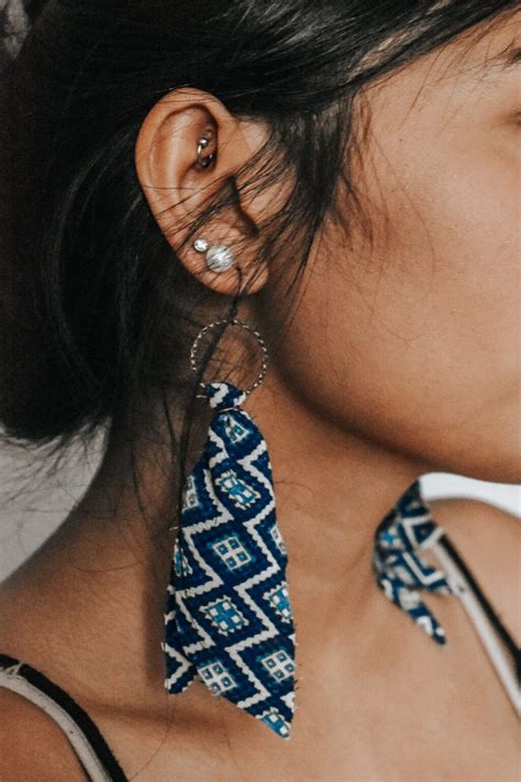 Fabric Earrings DIY How To Make Homemade Earrings
