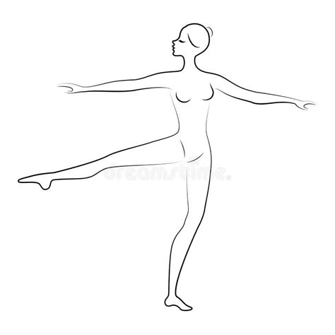 A Silhueta De Uma Senhora Bonito Est Dan Ando O Bailado Circundando