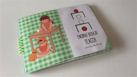 Cuaderno TEACCH Encima Debajo El Aula De La Srta Wabisabi