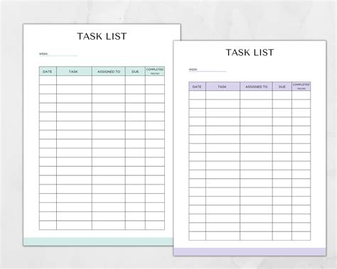 Printable Employee Task List Task Management Employee Task Management