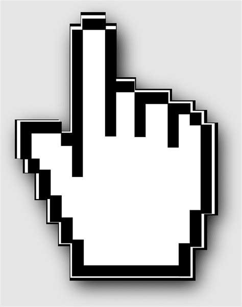 Mouse Cursor Mouse Button Point And Click Index Finger Cursor