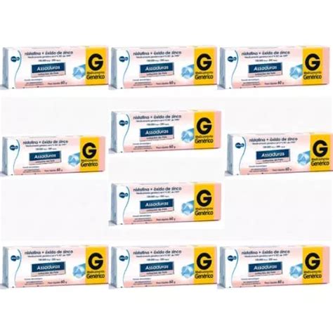 Kit Pomada Assaduras Nistatina Xido De Zinco Ems G
