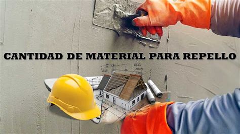 Cantidad De Mezcla Para Repello Revoque Cemento Arena Cal Youtube