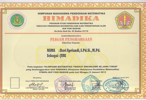 Format Contoh Sertifikat Juri Harus Kamu Tahu Untuk Menciptakan