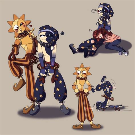 Sun Moon Moon Sketches Sun And Moon Drawings Fnaf Comics Fnaf