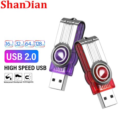 Shandian ความเร วสง USB 2 0 แฟลชไดรฟ 128GB ใหม 100 ไดรฟ ปาก
