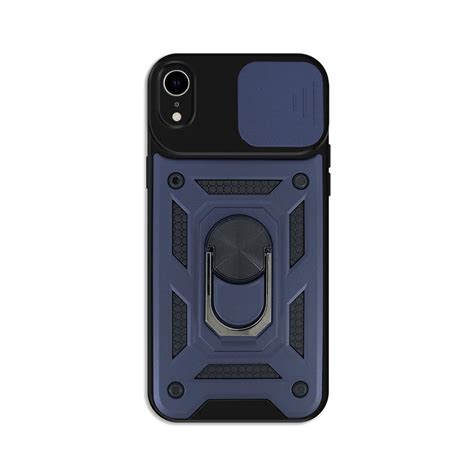 Capa iPhone XR Câmara Armor Anel Azul Copertini