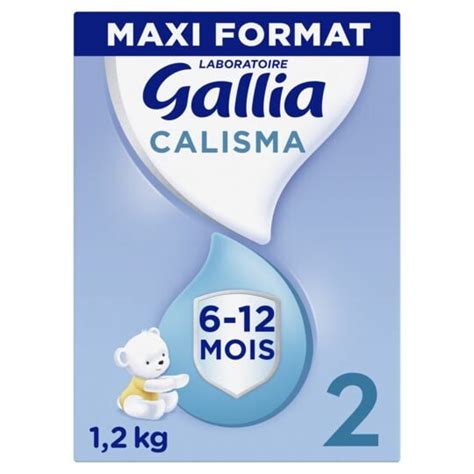 Lait bébé en poudre 2ème âge 6 12 mois Calisma GALLIA la boîte de 2