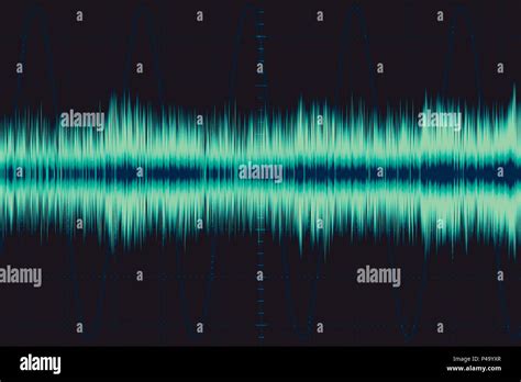 Electronic Wave Sound Frequency Wave Oscilloscope Digital Waveform