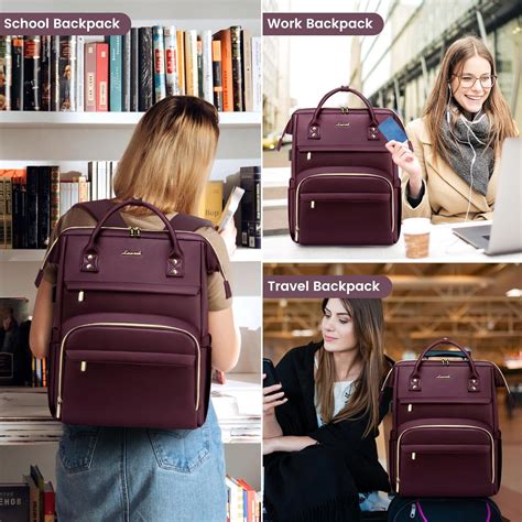 LOVEVOOK Mochila Para Laptop Para Mujer Mochila Para Mujer A La Moda