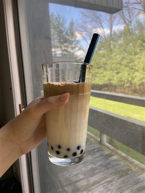 Homemade Dalgona Coffee With Boba R Boba