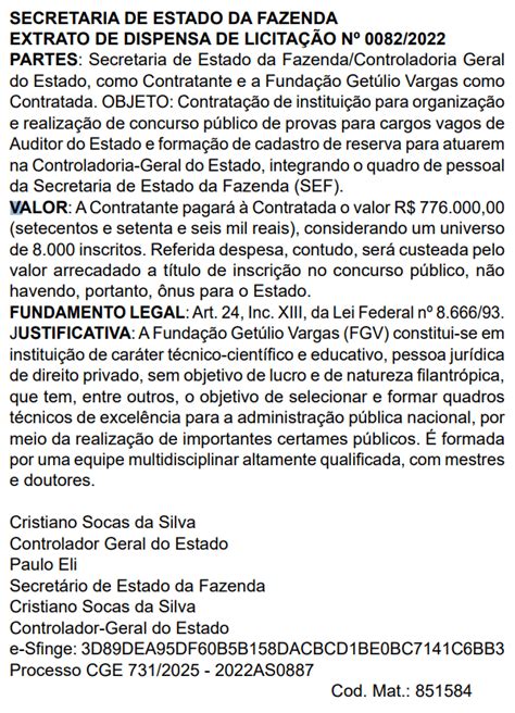 Concurso Cge Sc Banca Definida Vagas Veja