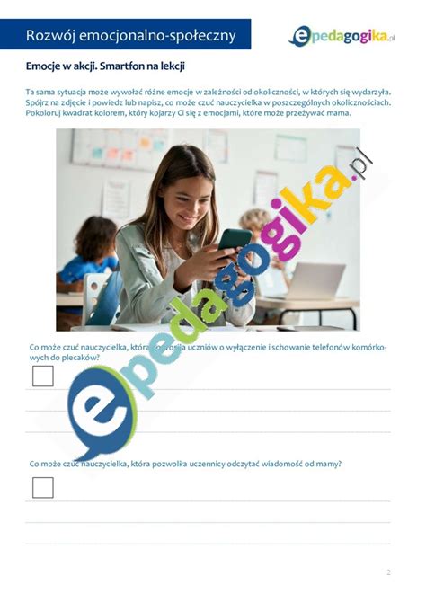 Emocje w różnych sytuacjach Zestaw kart pracy dla uczniów TUS