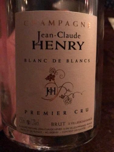 Jean Claude Henry Blanc De Blancs Brut Champagne Premier Cru Vivino Us
