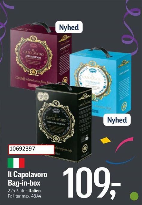 Il Capolavoro Bag in box tilbud hos Føtex