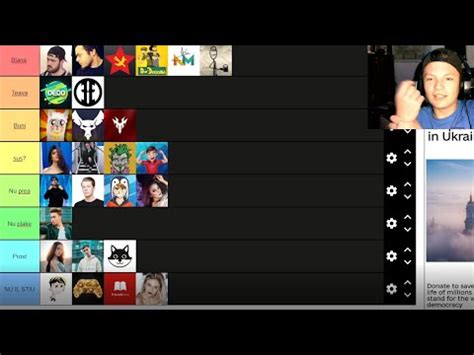 Tier List Cu Youtuberi Romani Ft Bosco Si Nitro Youtube