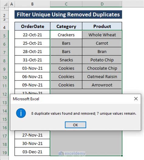 How To Filter Unique Values In Excel 8 Easy Ways Exceldemy