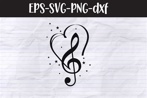 Music Note Svg Heart Love Graphic By Sweetsvg Creative Fabrica
