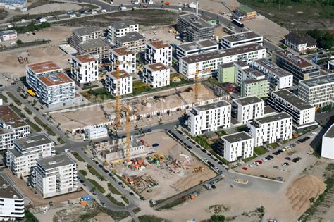Freiburg Im Breisgau Aus Der Vogelperspektive Baustelle Zum Neubau