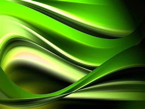 Green Wave Effect Abstract Background Vector Green Wave Effect