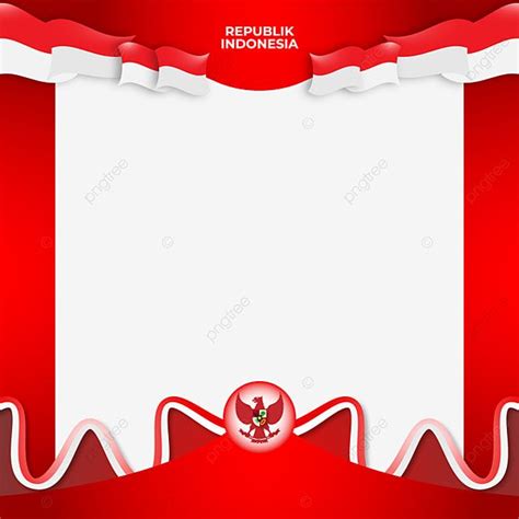 Merah Putih Vector Png Images Frame Border Merah Putih Republik