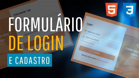 Formulario De Login E Cadastro HTML E CSS John Pires