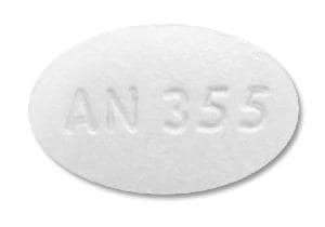 Pill Finder An White Elliptical Oval Medicine