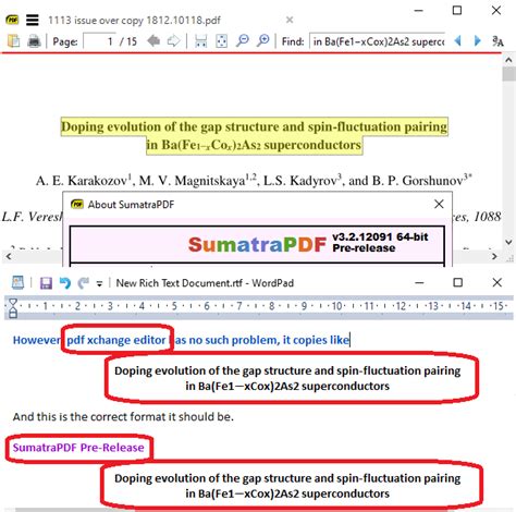 text with subscript copied with additional space or newline in sumatrapdf · issue 1113