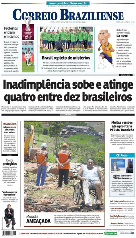 Capa Correio Braziliense Sexta 21 De Outubro De 2022
