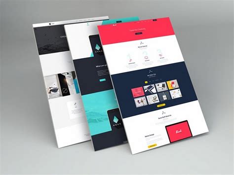Best Website Psd Perspective Mockups
