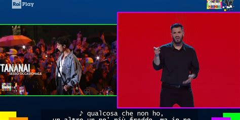 Concerto Del Primo Maggio 2023 LIS Tananai Canta Sesso Occasionale